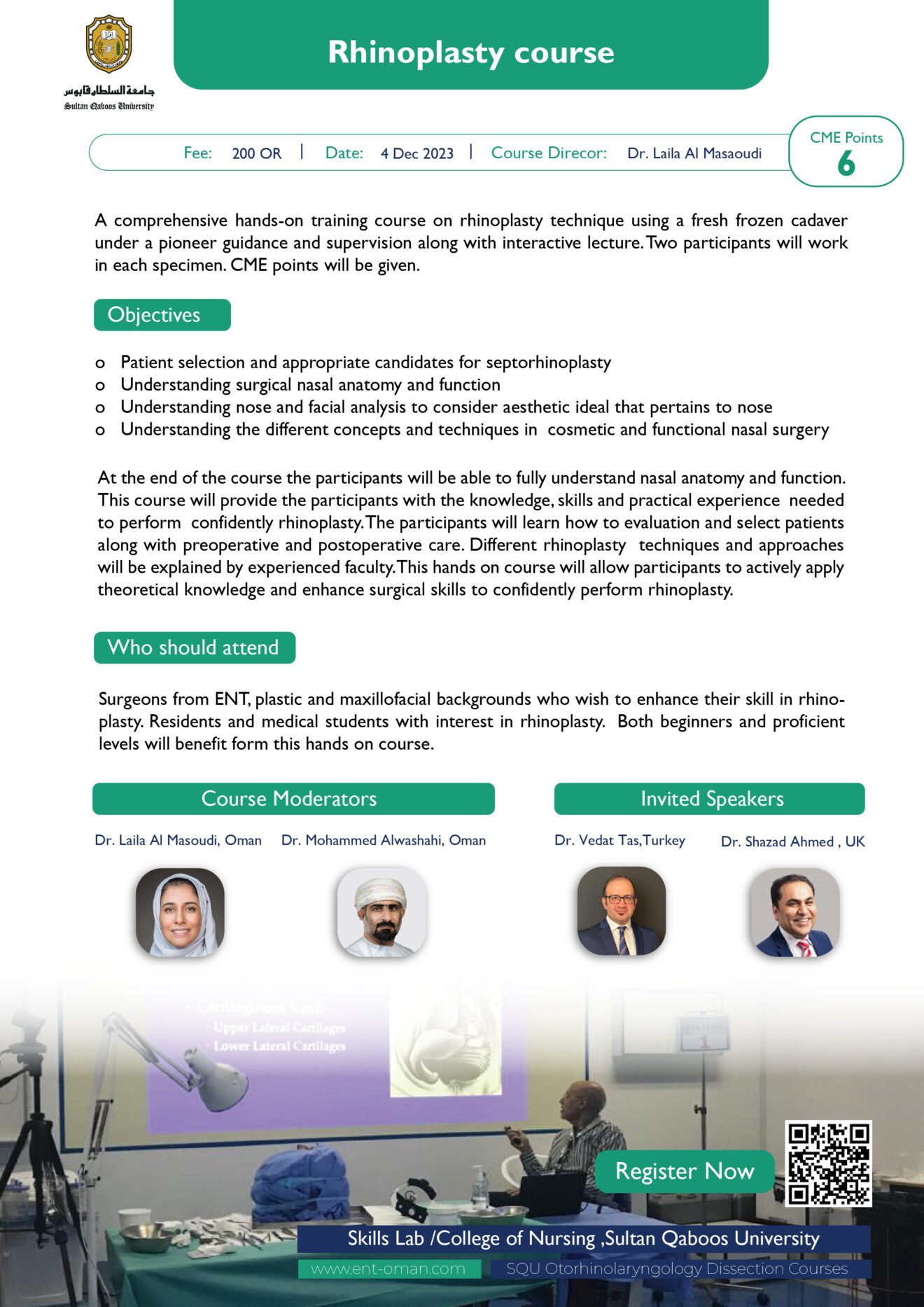 Rhinoplasty Dissection Course – ENT Update